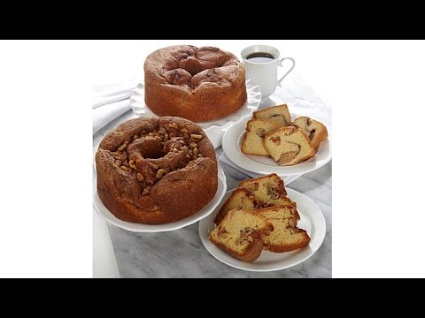 David's Cookies Set of 2 Assorted Apple Bundt Cakes