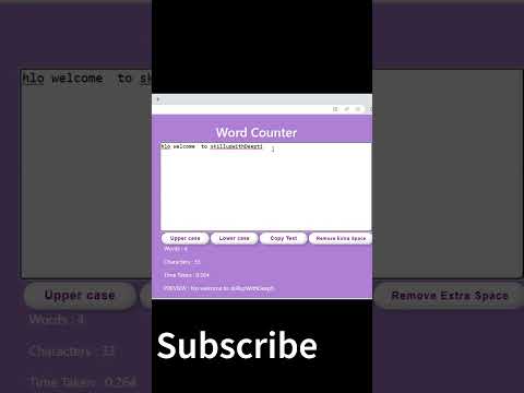 How to create Word Counter in react js project| Html, CSS, JS |Deepti Hooda