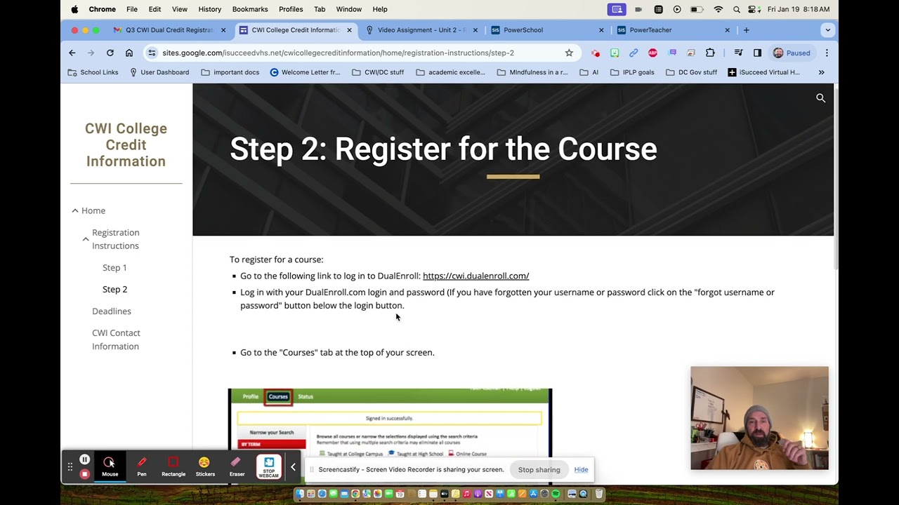 Registering at CWI - DC Gov