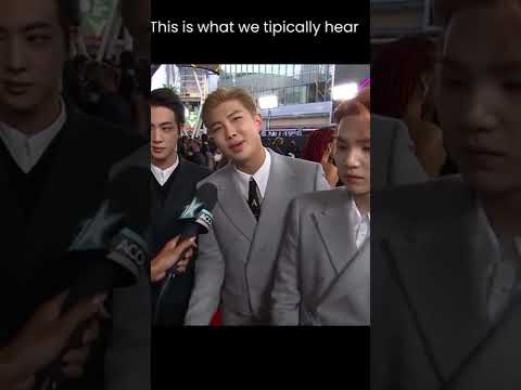 RM speaking in AMERICAN vs BRITISH accent/ BTS