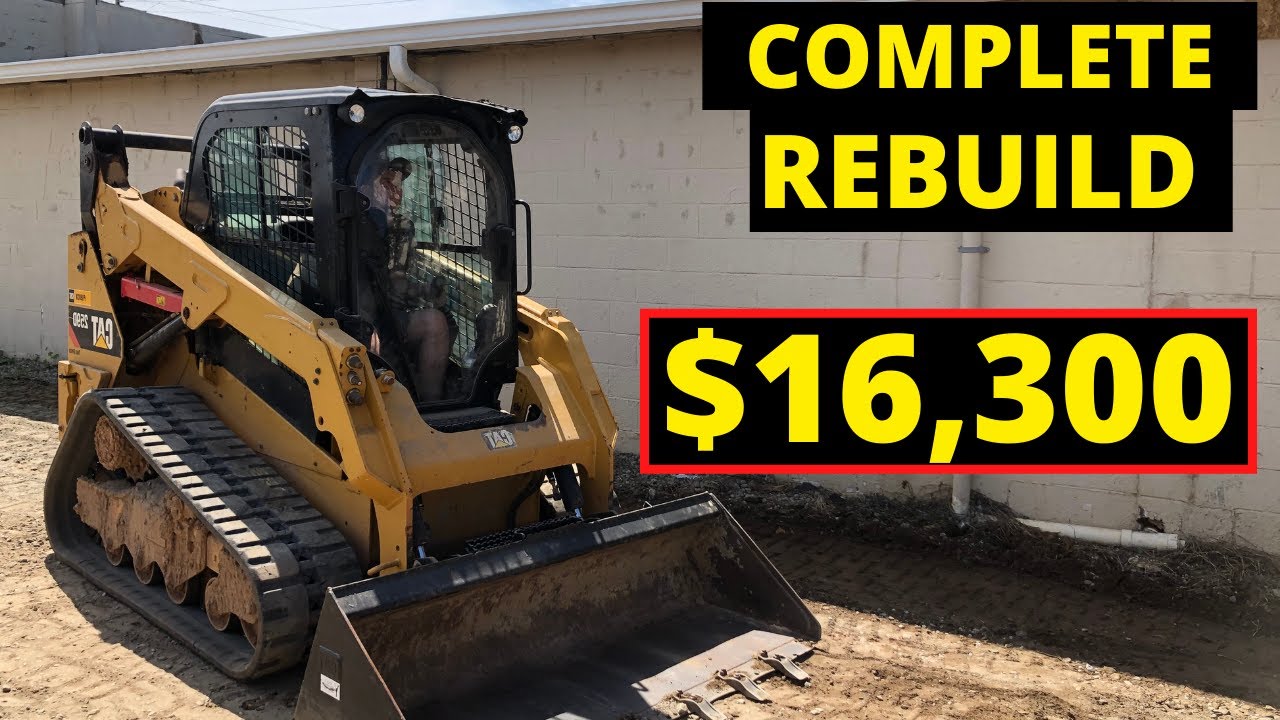 2014 Wrecked Rollover Knocking Engine Complete Rebuild Skid Steer START - FINISH