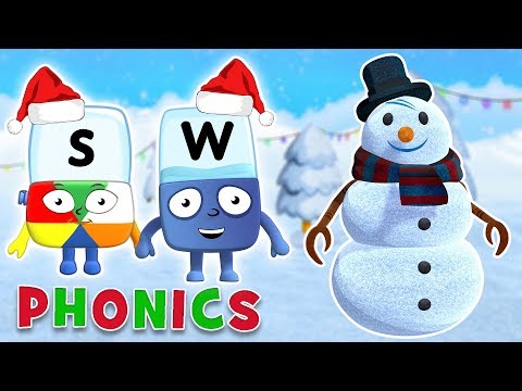 Alphablocks - Musical Christmas Special | Learn to Spell 'Snowman' | Phonics for Kids