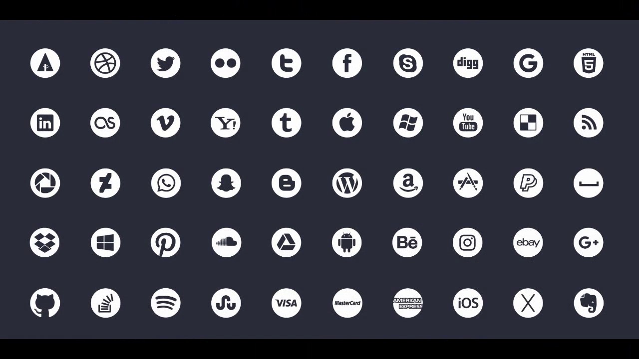 50 ICONOS REDES SOCIALES  GRATIS  FULL