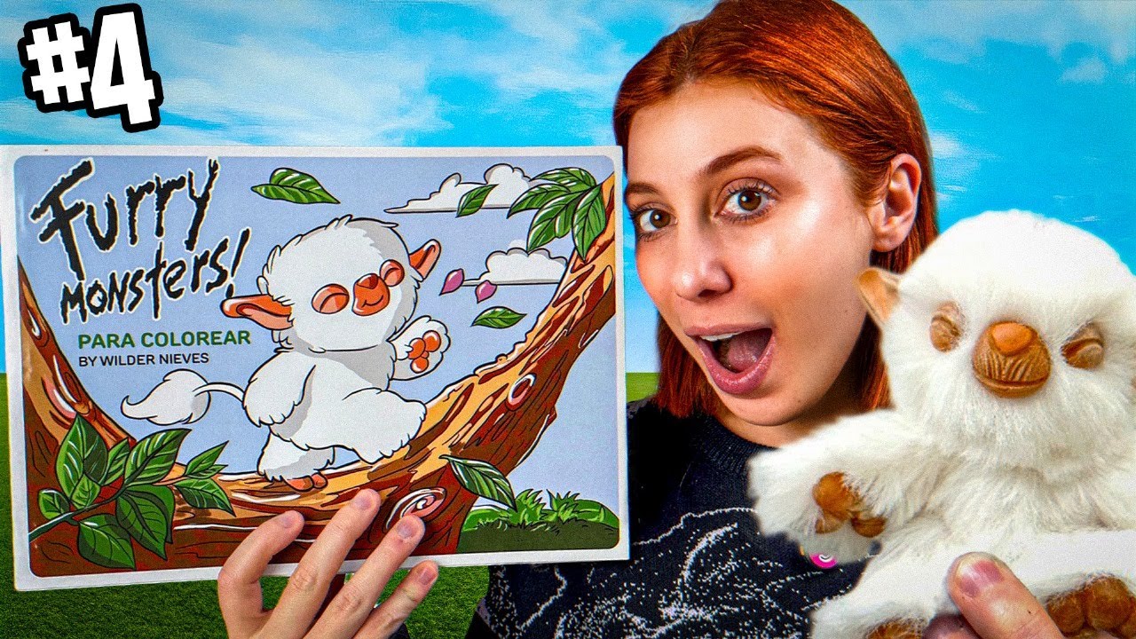 ¿El LABUBU argentino? - Libro para colorear de FURRY MONSTERS 
