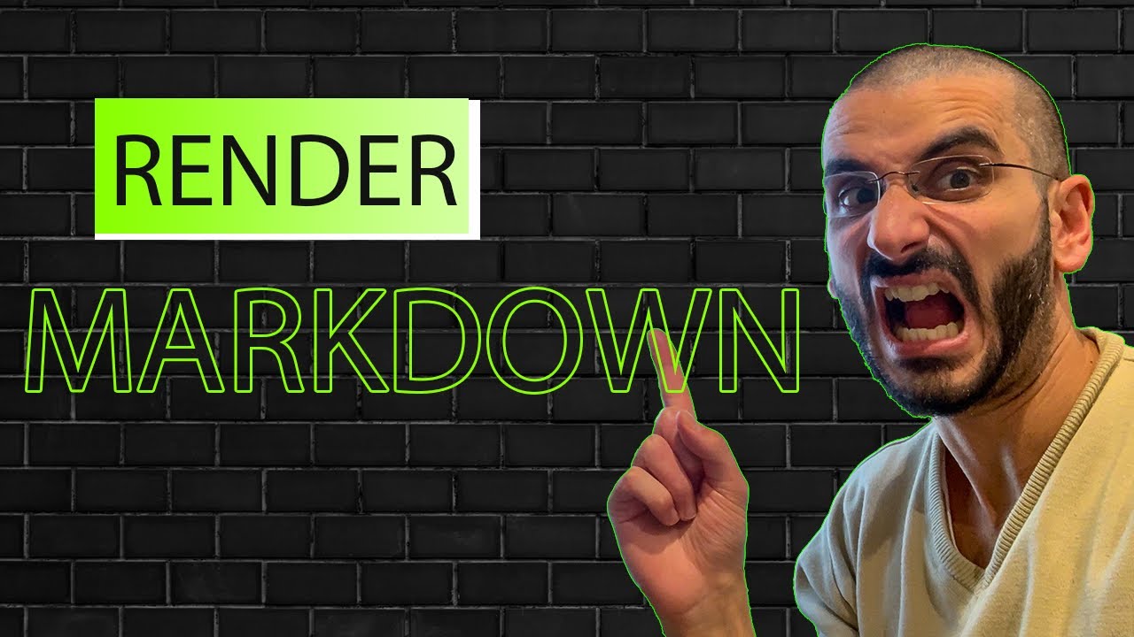 Render Markdown React Component