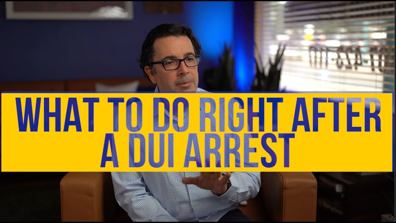 What to do Right After a DUI Arrest
