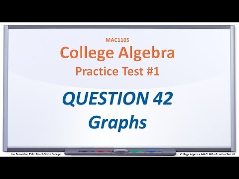 MAC1105 Practice Test #1: Q42, Discontinuity