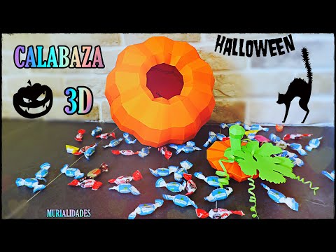 Calabaza Para decorar en Halloween y Plantillas Gratis!! De Papel Paper ...
