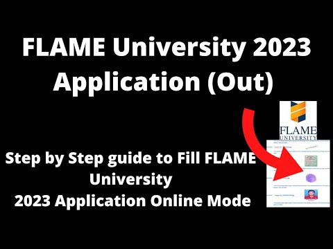 FLAME University Admission 2023 Application (Started)- How to Fill Application Form Online Mode