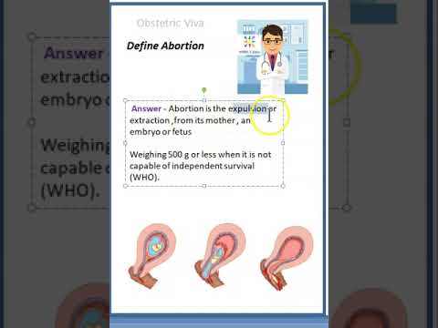 Obstetrics Abortion Define Viva