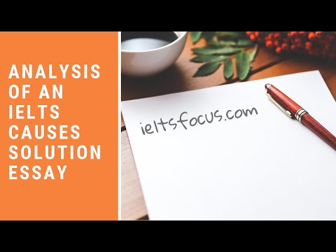 How to write an IELTS causes solution essay
