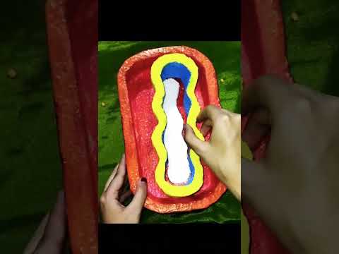 Mitochondria 3D model #diy #ytshorts #scienceproject #schoolproject #3dmodeling #art #viral #shorts