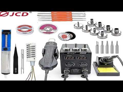 JCD 8586D Soldering Station 2 IN 1 750W Hot Air Gun LCD Dual Digital Display Electric Sold