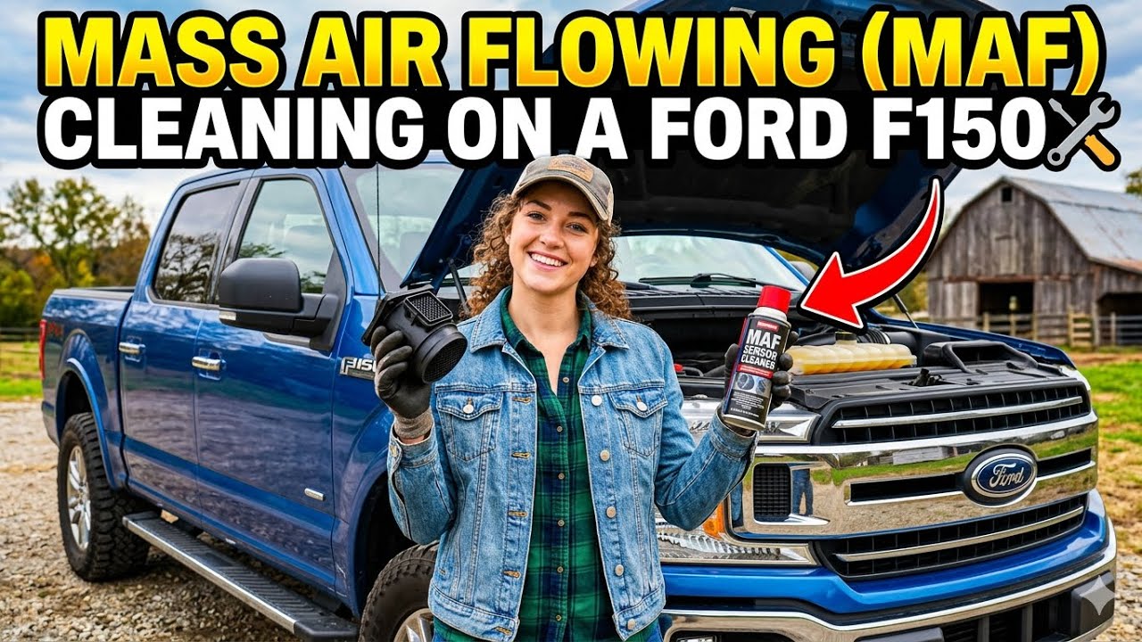 Ford F-150: Mass Air Flow Sensor Cleaning - under 5 minutes