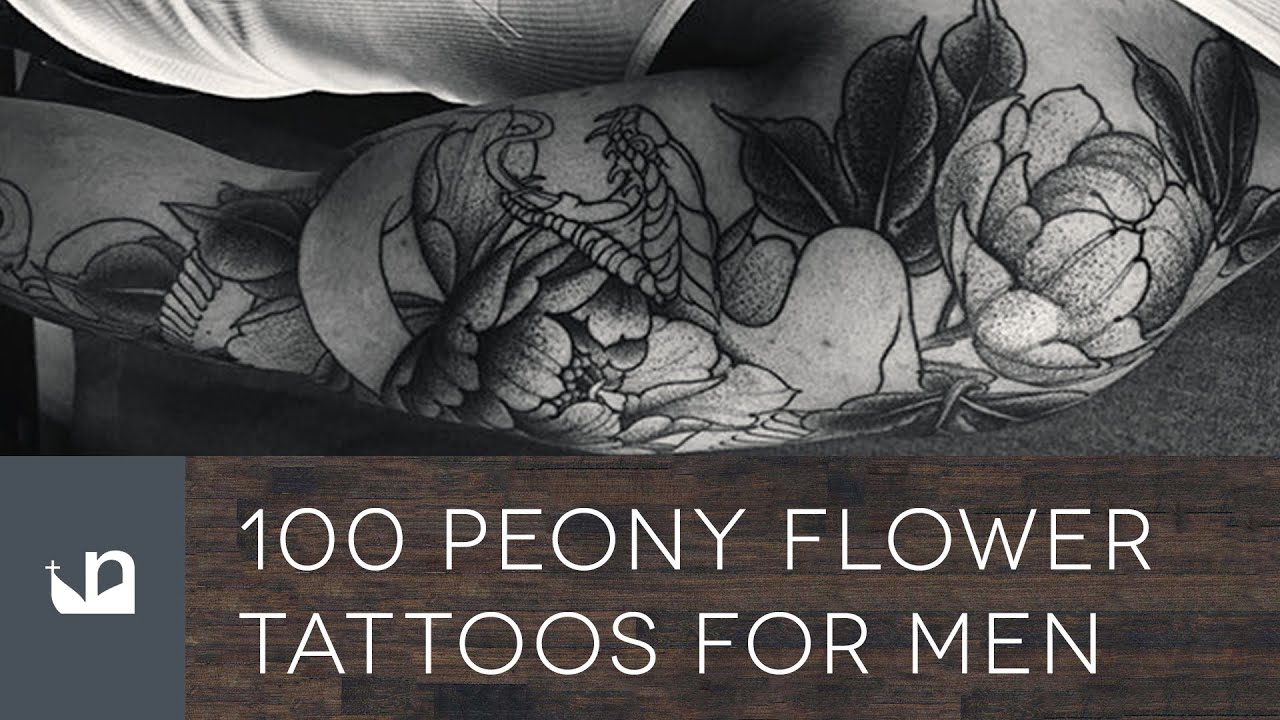 100 Peony Tattoos For Men