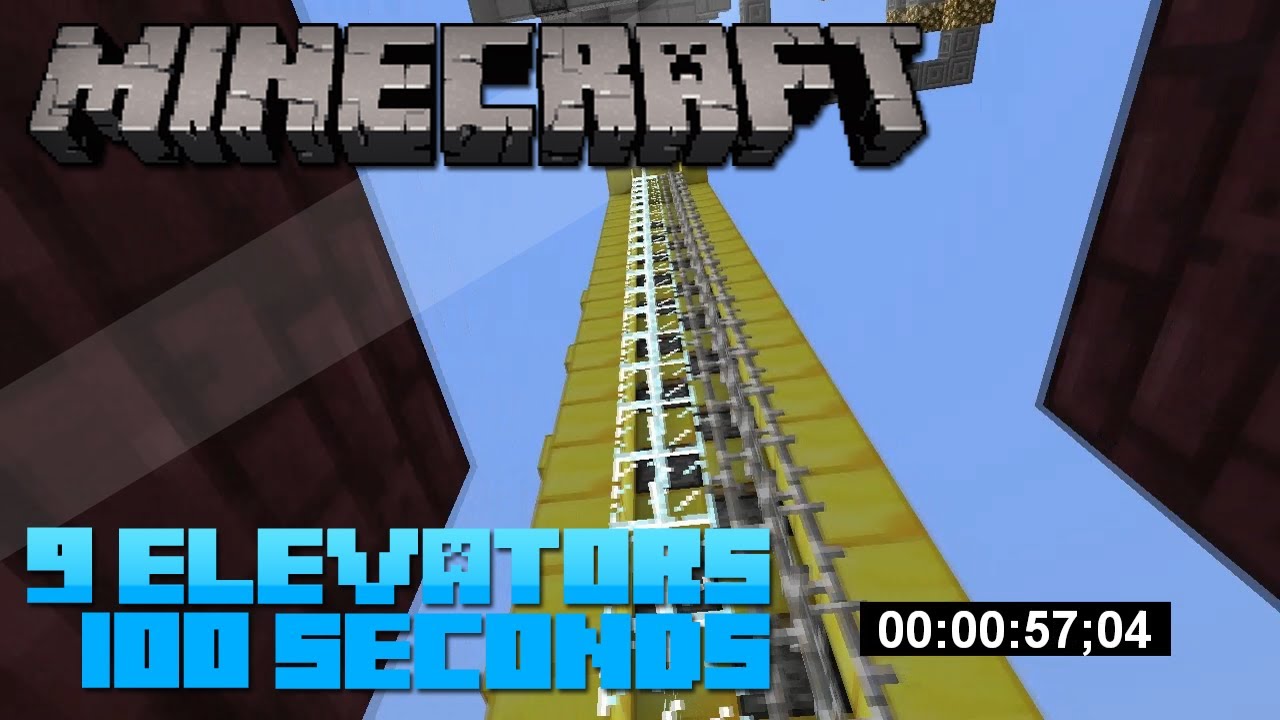 Minecraft: 9 Elevators In 100 Seconds