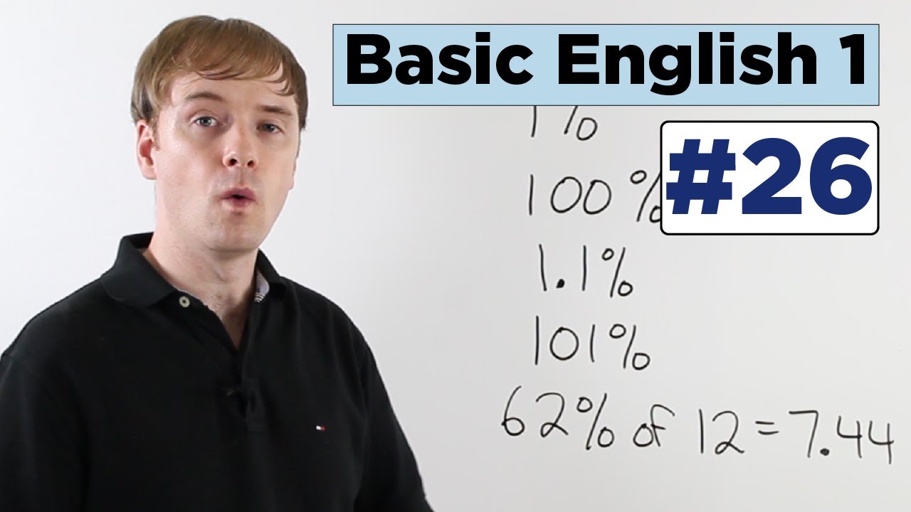 Learn Numbers PERCENTAGE | Basic English Conversation Course