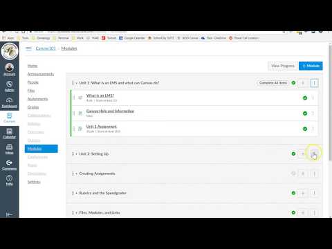 Canvas Modules - Prerequisites and Requirements