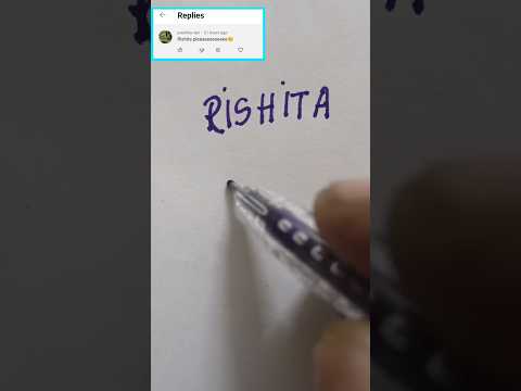 RISHITA name logo design 50 #shorts #nameart #logoart #logo #logodesign #youtubeshorts #short