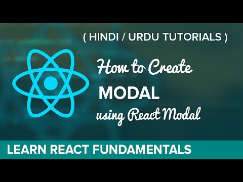 How to Implement Modal in React using React Modal Plugin - Hindi / Urdu ...