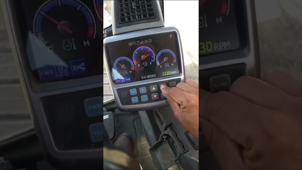 Doosan DX225LCA monitor fault code access manu #dx225Lca #faultcode #shots