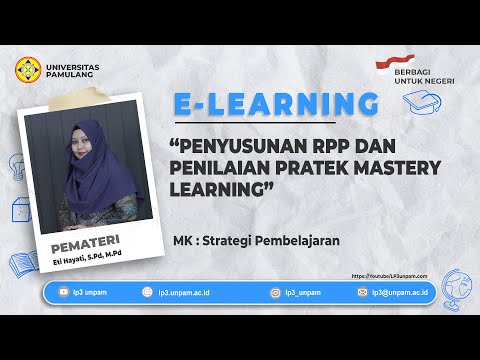 STATEGI PEMBELAJARAN Pertemuan 9 (Penyusunan Rpp Dan Penilaian Pratek Mastery Learning)