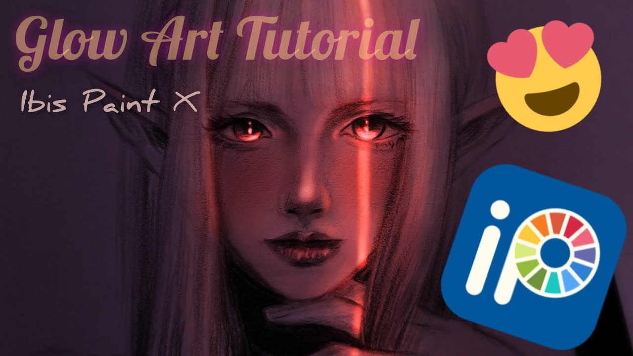 Glow Art Tutorial😍 || Simple aesthetic Glows || Beautiful Girl |#tutorial#art#digitalart#ibispaintx