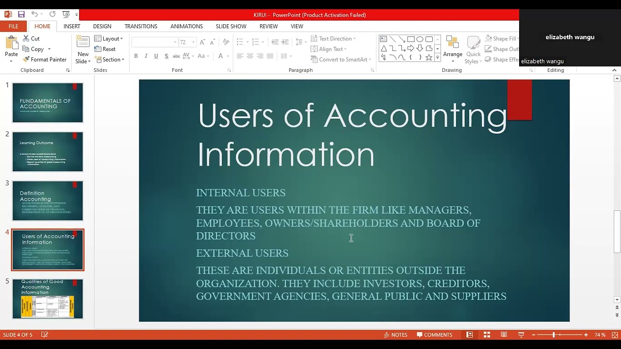 ppt presentation on accounting