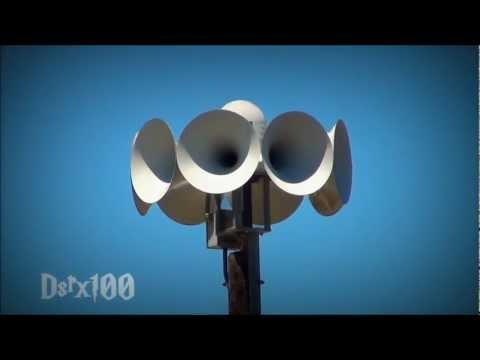 American Signal T-121, Full Alert: Francisco, Indiana (Gibson Co. Tornado Siren Test, HD)