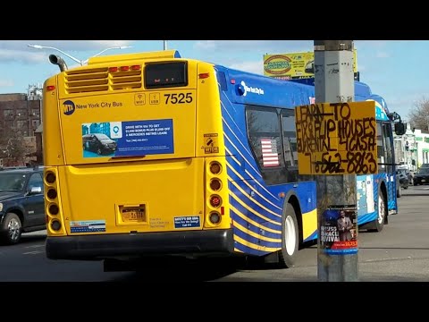 2018 New Flyer XD40 #7525 as B47 - Kings Plaza(Samsung Galaxy S7 Testing)
