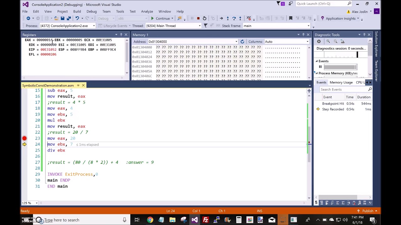 x86 Assembly Arithmetic Instructions