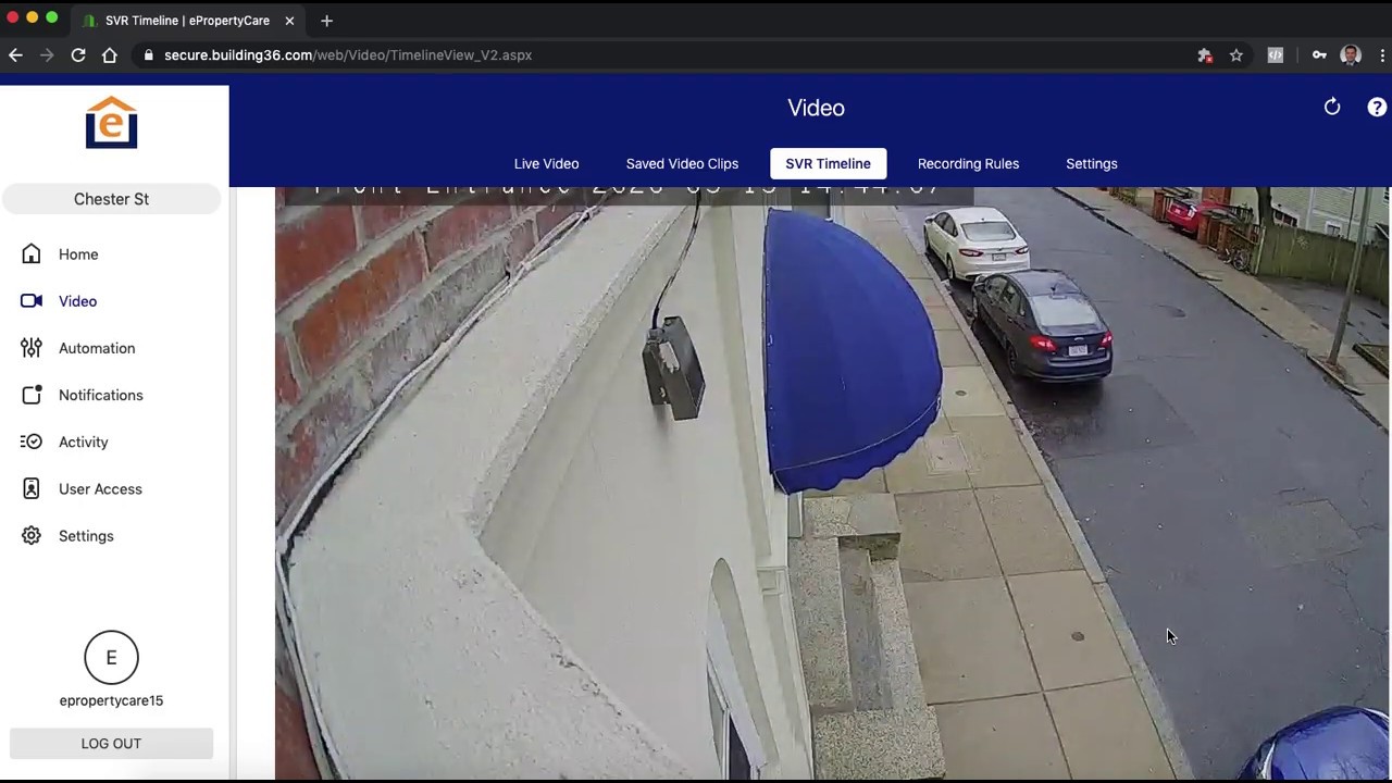 Using the ePropertyCare Video Platform via the Website