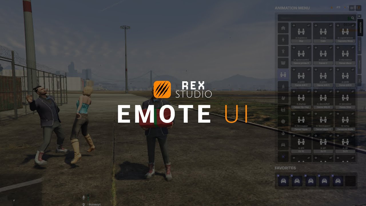EMOTE UI [STANDALONE] -- [FIVEM] By Rex Studio