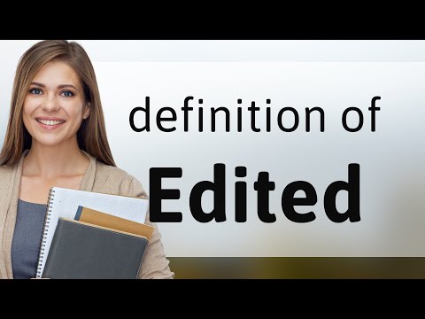 Edited | meaning of EDITED