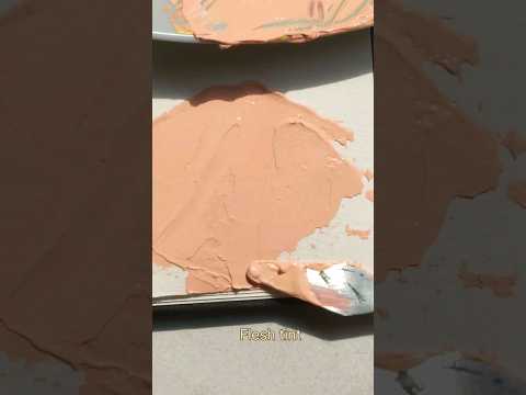 Flesh tint #acrylicpainting #arttutorial #colourmixing #arttips #colourmix #art #soothing #artist