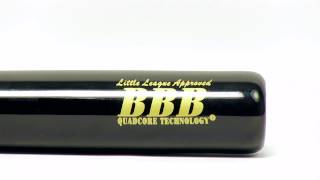 BamBooBat Bamboo Wood Youth Baseball Bat HBBBY Black | JustBats.com ...