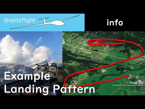 Segelfliegen Niederöblarn (LOGO) Landing pattern example: External View + Cockpit