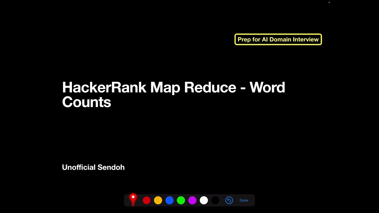 HackerRank MapReduce - Word Counts in Python