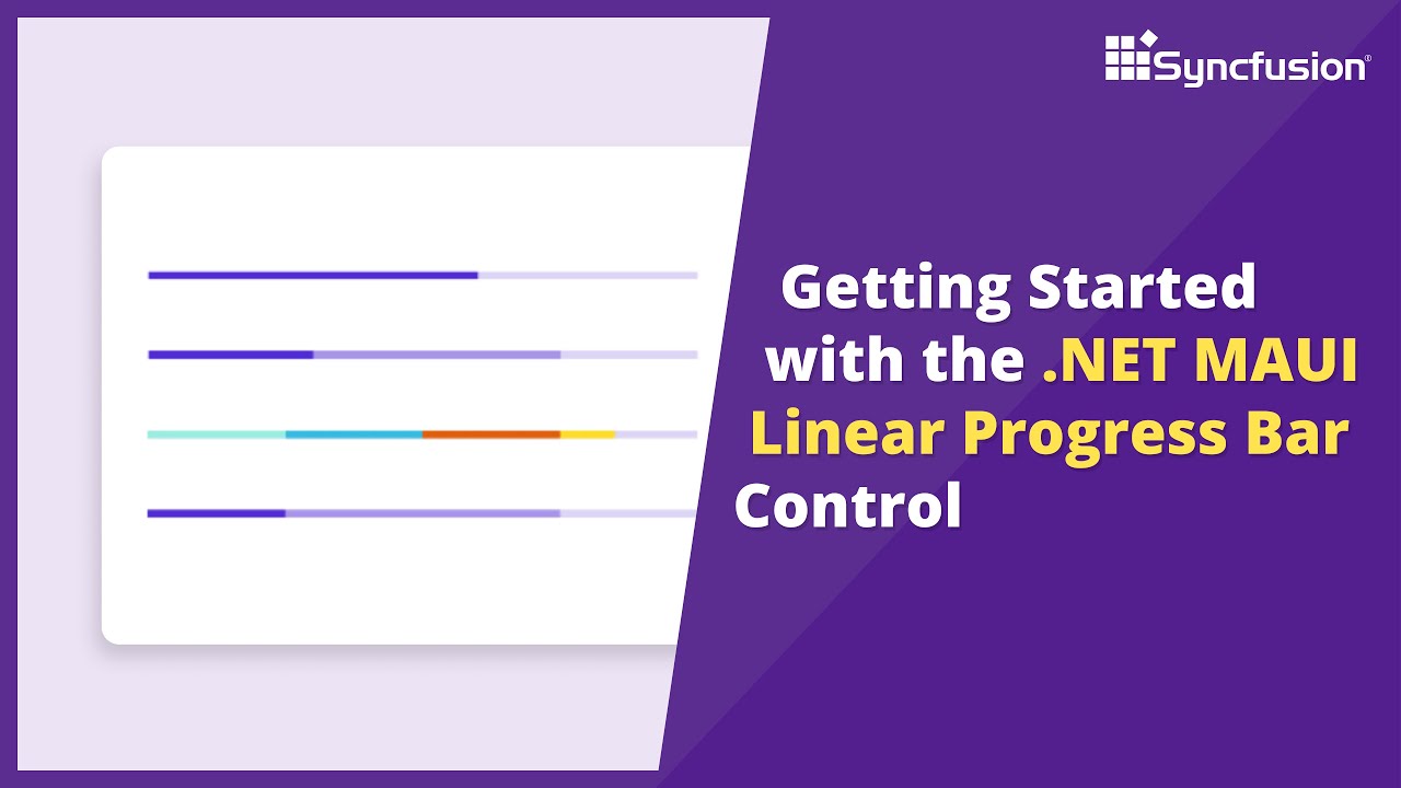 Getting Started with the .NET MAUI Linear Progress Bar Control