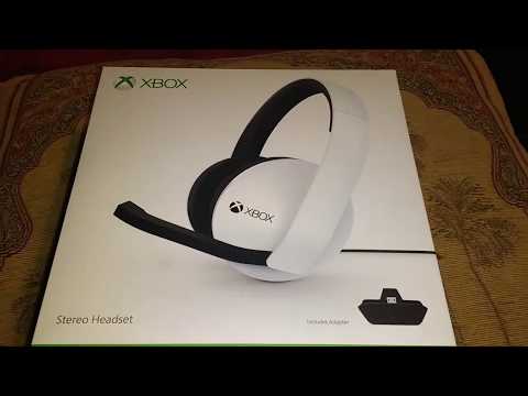 Xbox One Official Wired White Stereo Headset Unboxing