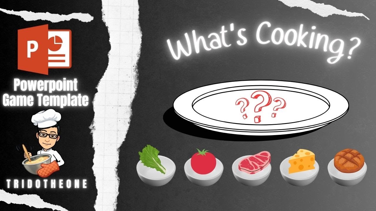 Guess the FOOD based on it INGREDIENTS - What's Cooking 👨‍🍳🍳 Free PowerPoint Game