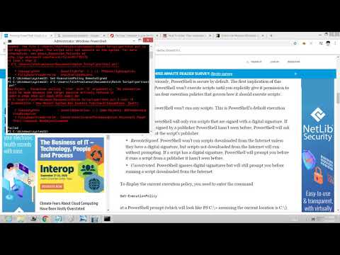 PowerShell - How To Run Powershell Script (.ps1) For The First Time (How To Fix SecurityError)