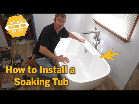 Freestanding Soaking Tub - Easiest Way to Install l PLAN LEARN BUILD