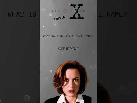 The X-Files Trivia, Dana Scully Middle Name #xfiles #aliens #scifi