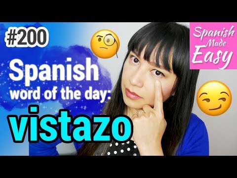 Learn Spanish: Vistazo | Spanish Word of the Day #200 [Spanish Lessons]