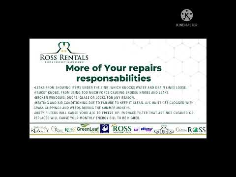 Ross Rentals Tenant's orientation video.