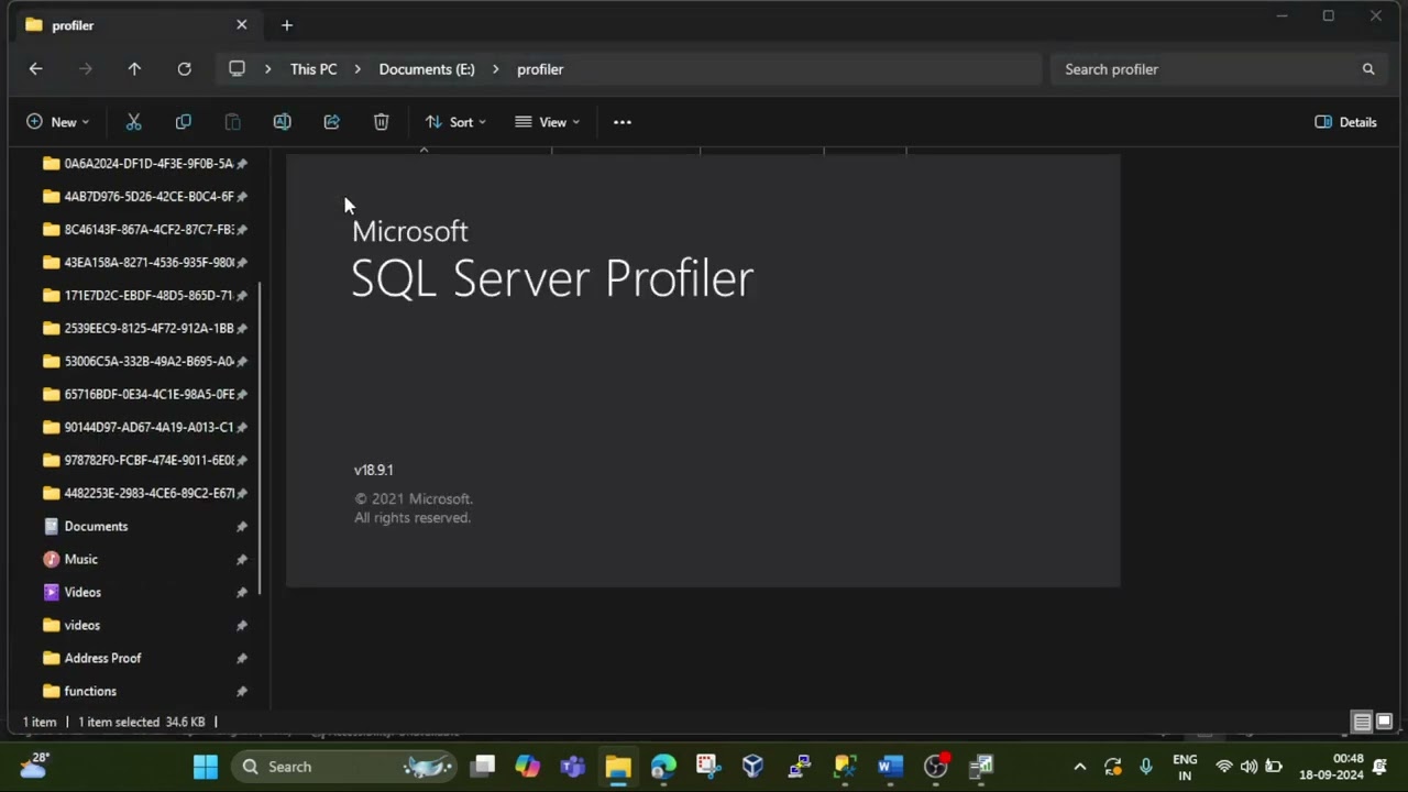 SQL server Profiler. Session 32