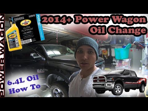 Ram Power Wagon Oil Change How To 2014+ With Fumoto Valve Too