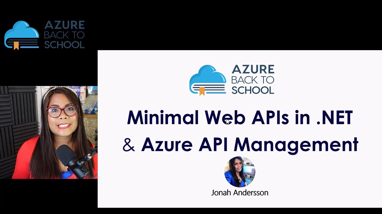 Jonah Andersson - Minimal APIs .NET and Azure API Management