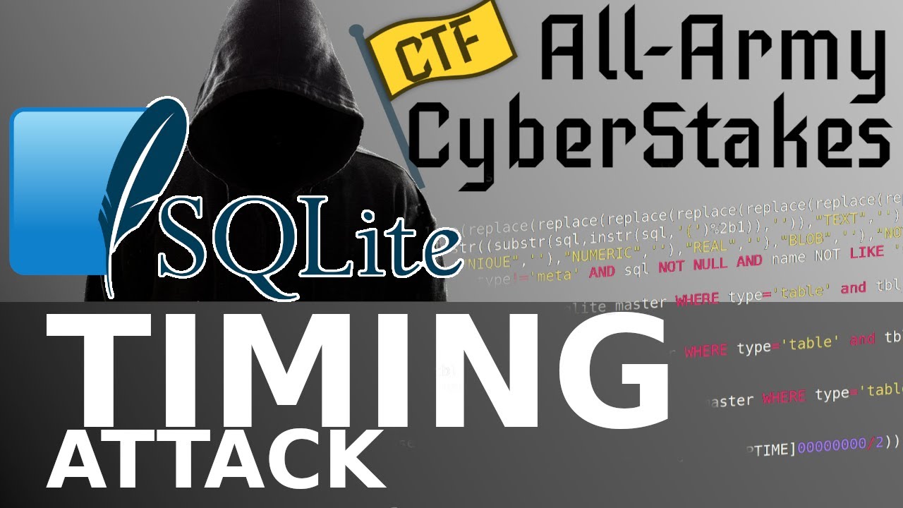 All-Army Cyberstakes! Dumping SQLite Database w/ Timing Attack